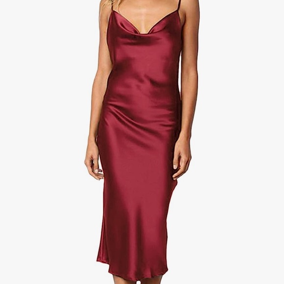 Dresses | Wine Colored Slip Dress | Poshmark